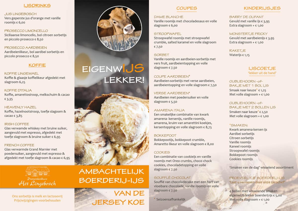 Menu - Pannenkoekenhuis Het Lingebosch